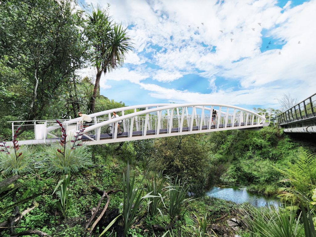 River Road Arched Footbridge - DC Structures Studio